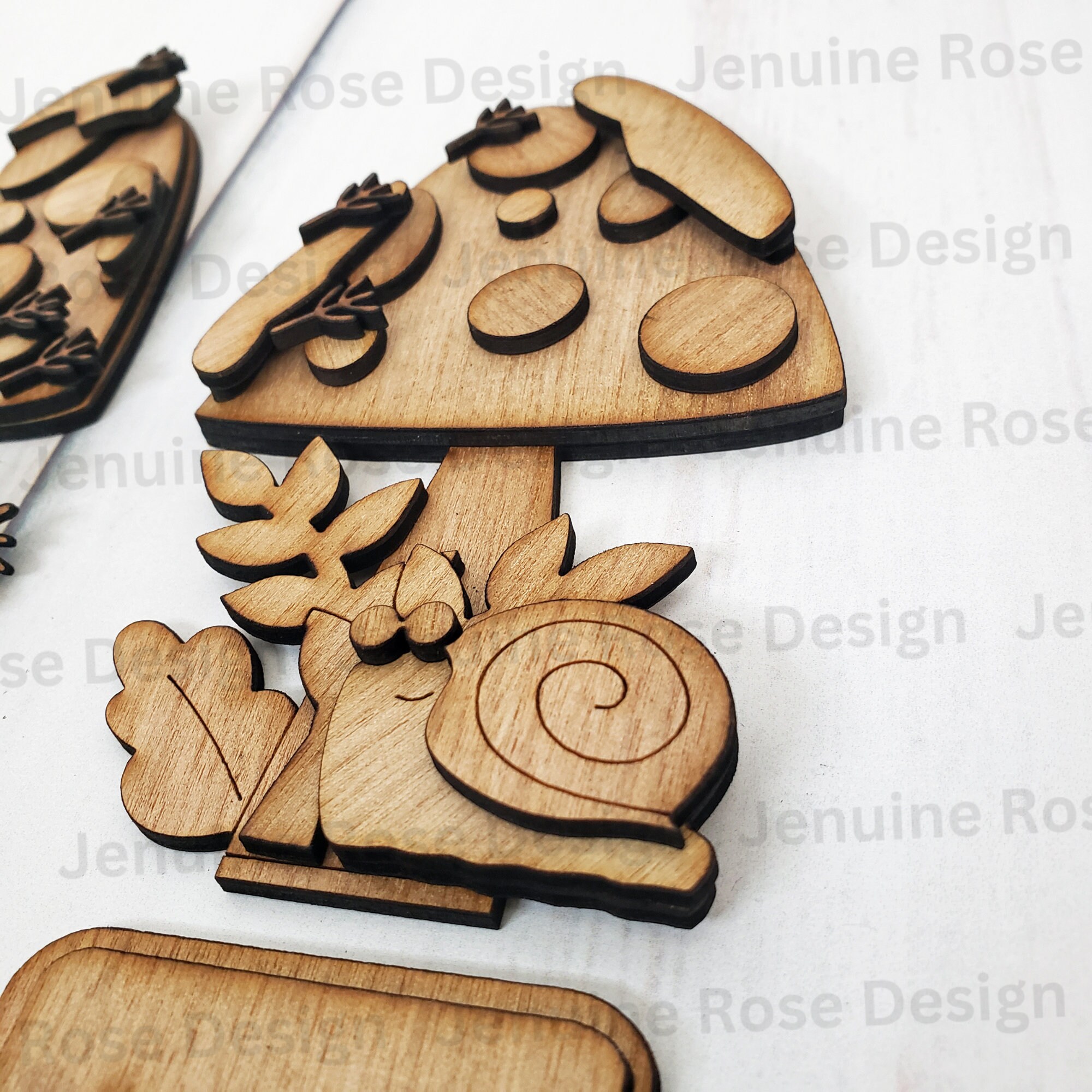 Summer Mushroom Duo SVG Laser Cut File for Laser Cutter or Glowforge ...