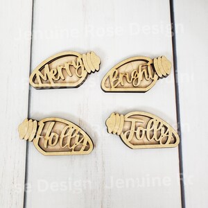 Christmas Light Bulbs SVG Laser Cut File Bundle for Laser Cutter or ...