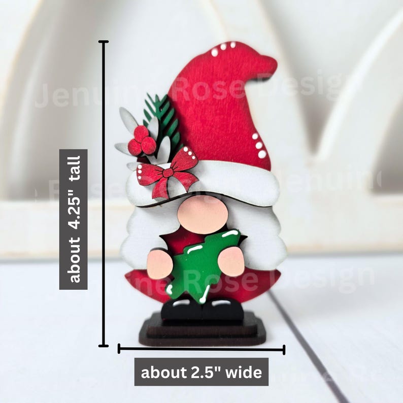 Greenery Gnome SVG Laser Cut File for Glowforge or Laser Cutter, 4 ...