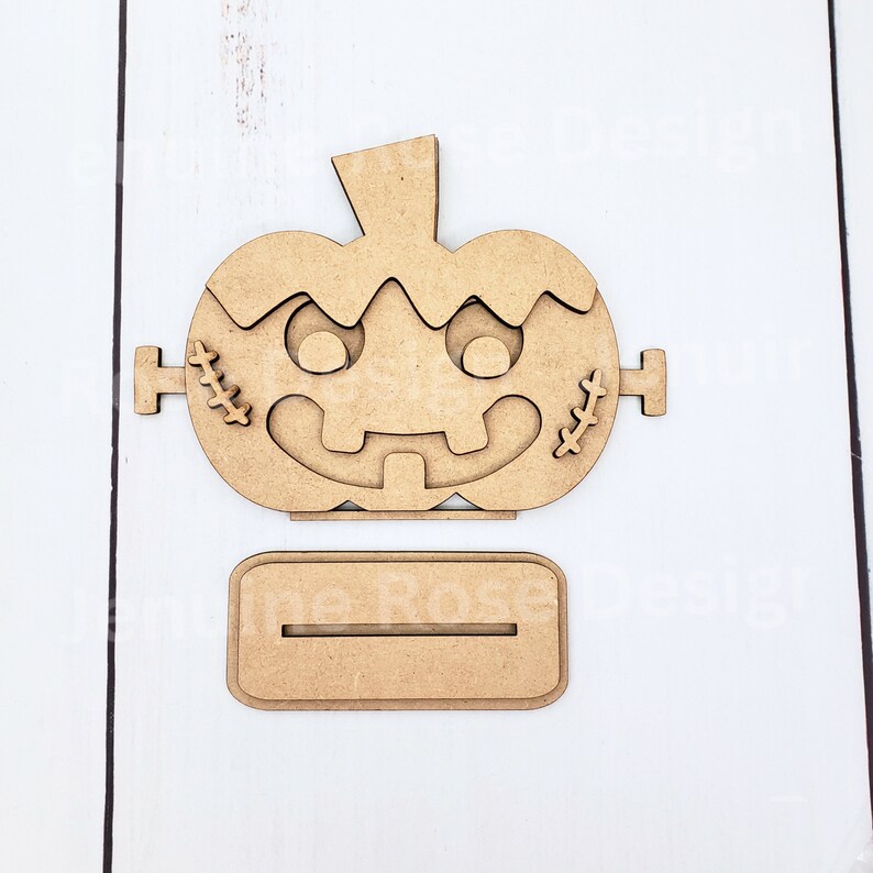 Halloween Jackolantern Trio DIY Kit, Unfinished Wooden Witch Hat ...