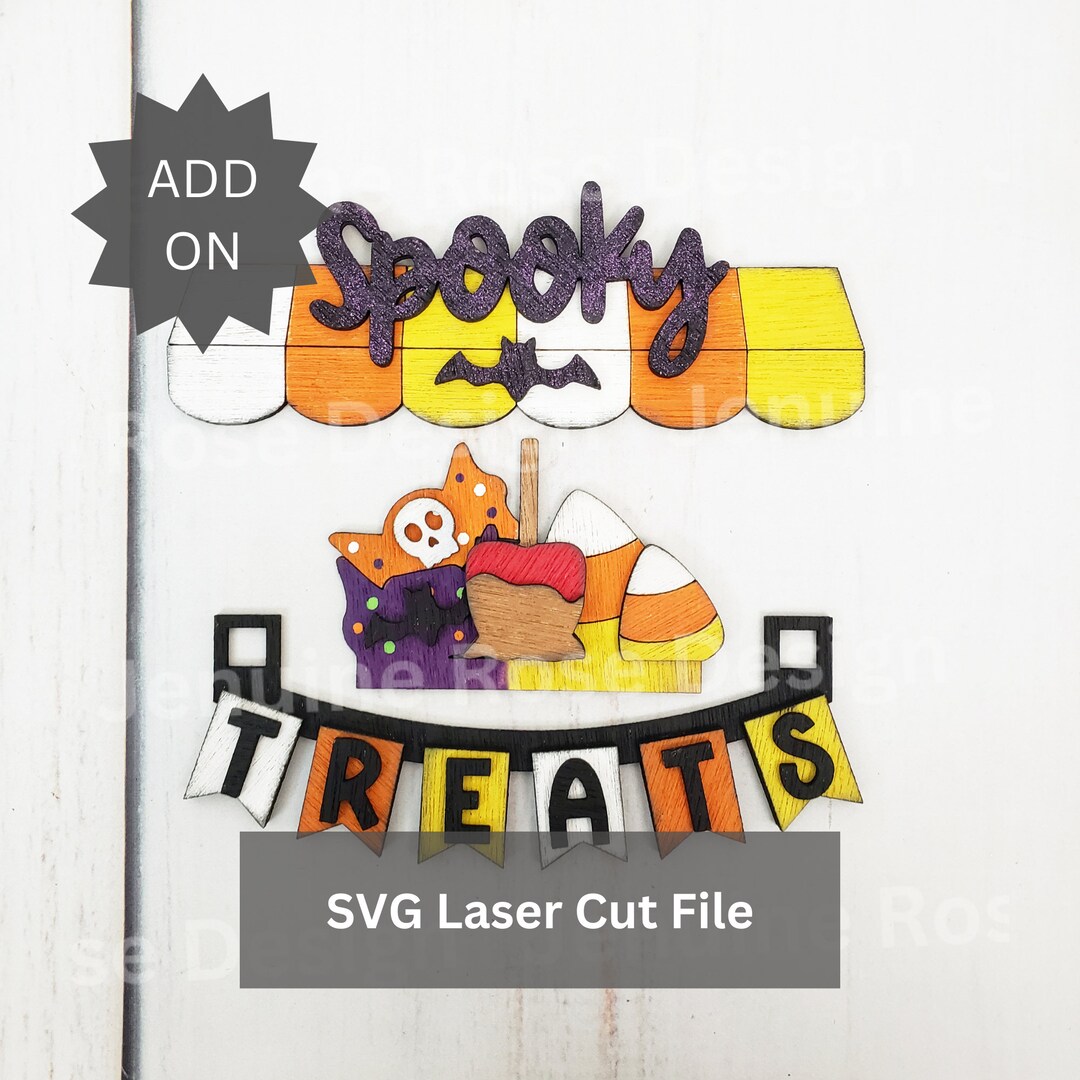 Addon Spooky Treats Stand SVG Laser Cut Files for Laser Cutter or ...