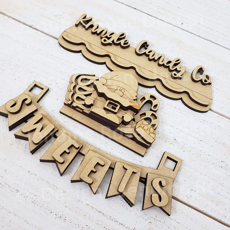 Kringle Candy Co Stand SVG Laser Cut File for Glowforge or Laser Cutter ...