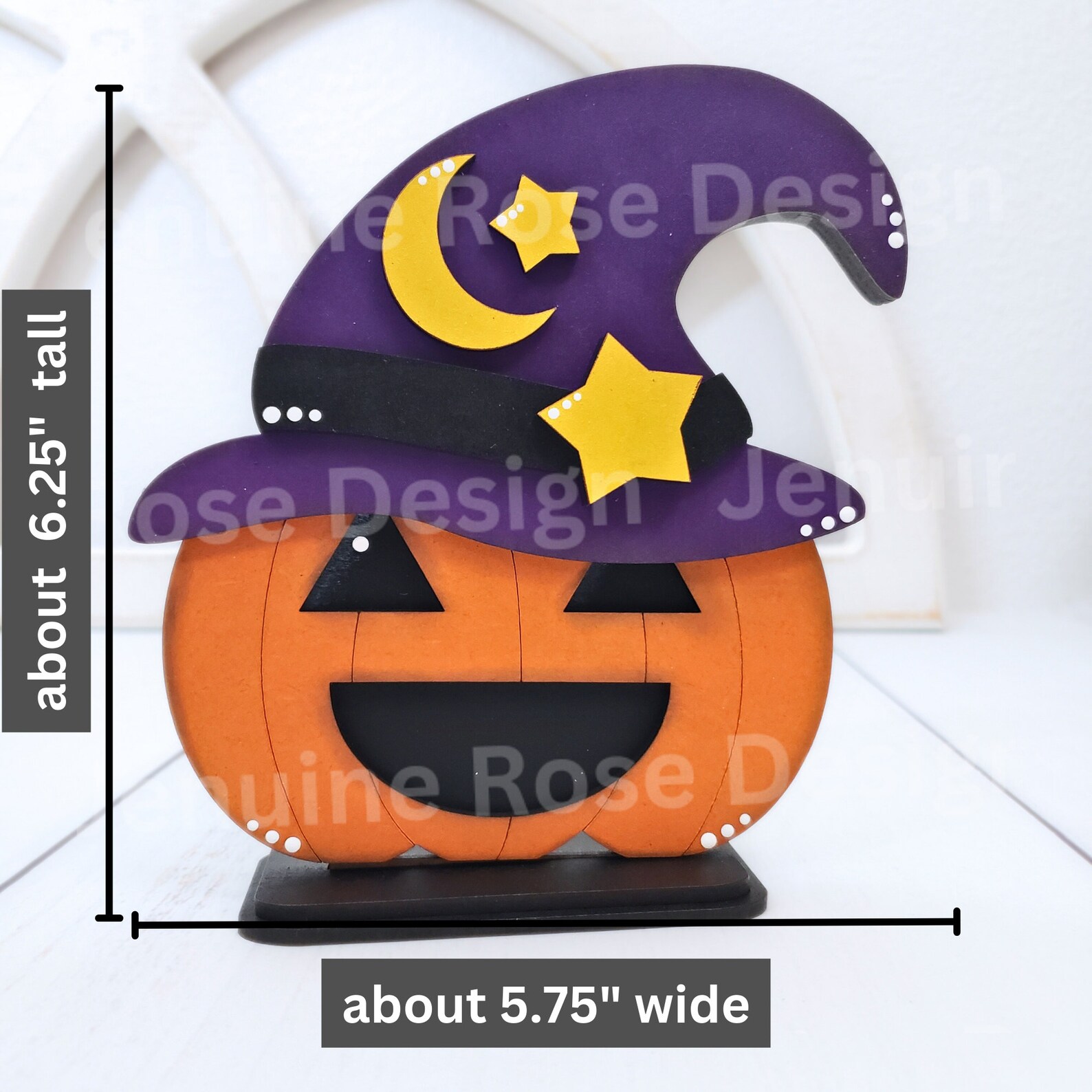 Halloween Jackolantern Trio DIY Kit, Unfinished Wooden Witch Hat ...