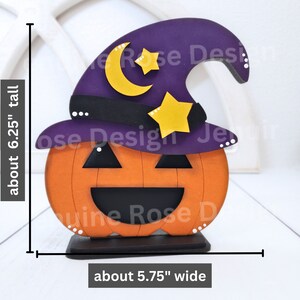 Halloween Jackolantern Trio DIY Kit, Unfinished Wooden Witch Hat ...