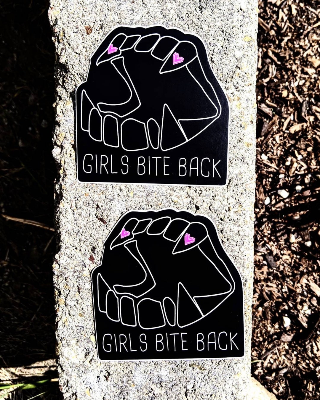 Girls Bite Back Waterproof Vinyl Sticker - Etsy