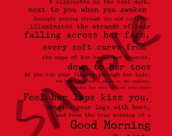 Poem silhouettes | Etsy