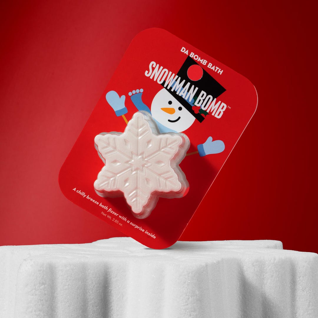 Snowflake Snowman Bomb™, Bath Bomb, Bath Fizzer, Bath Fizzie, Surprise ...