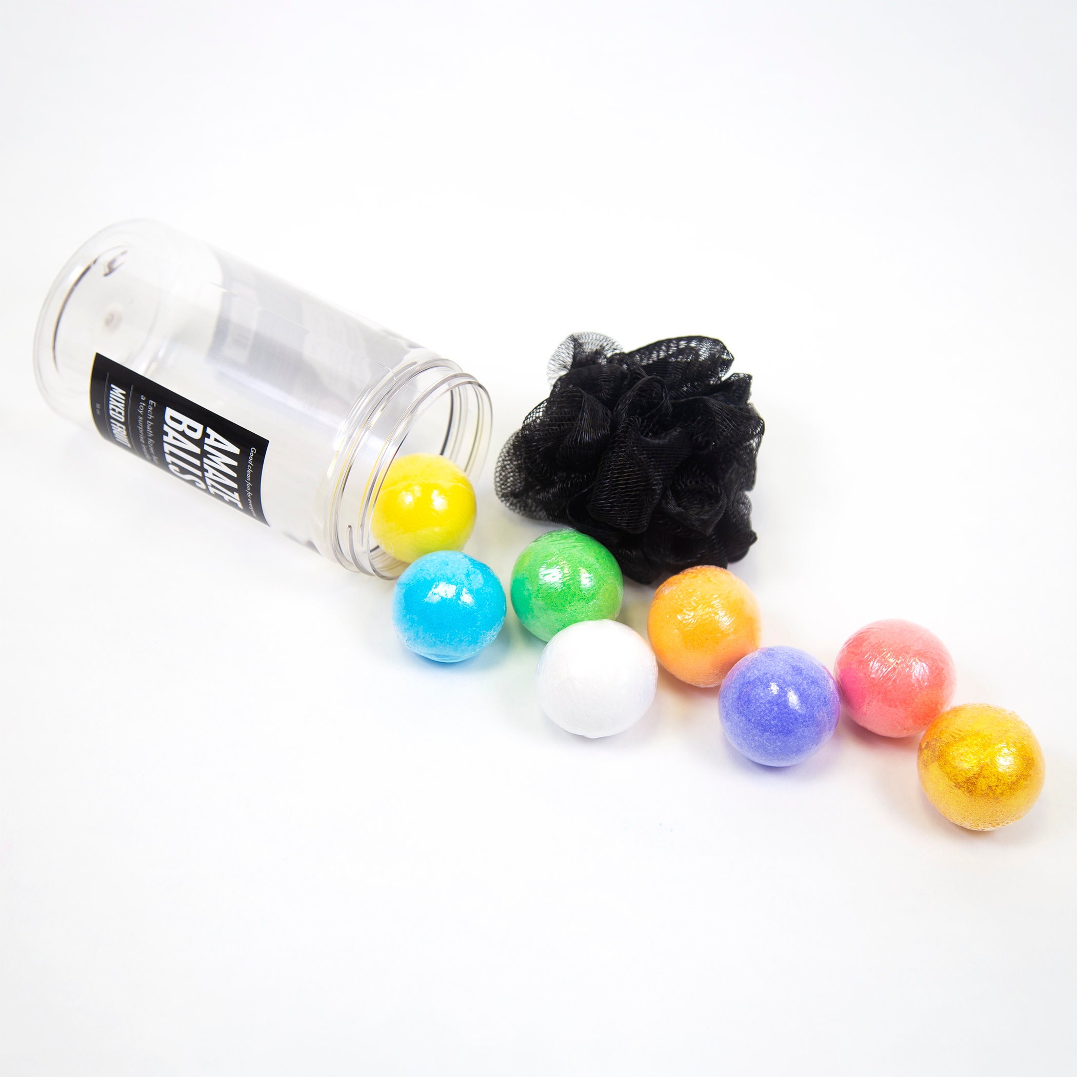 AMAZEBALLS, 8 Mini Bath Bombs, Bath Fizzers, Bath Bombs, Toys Inside, Surprises Inside, Bath and ...