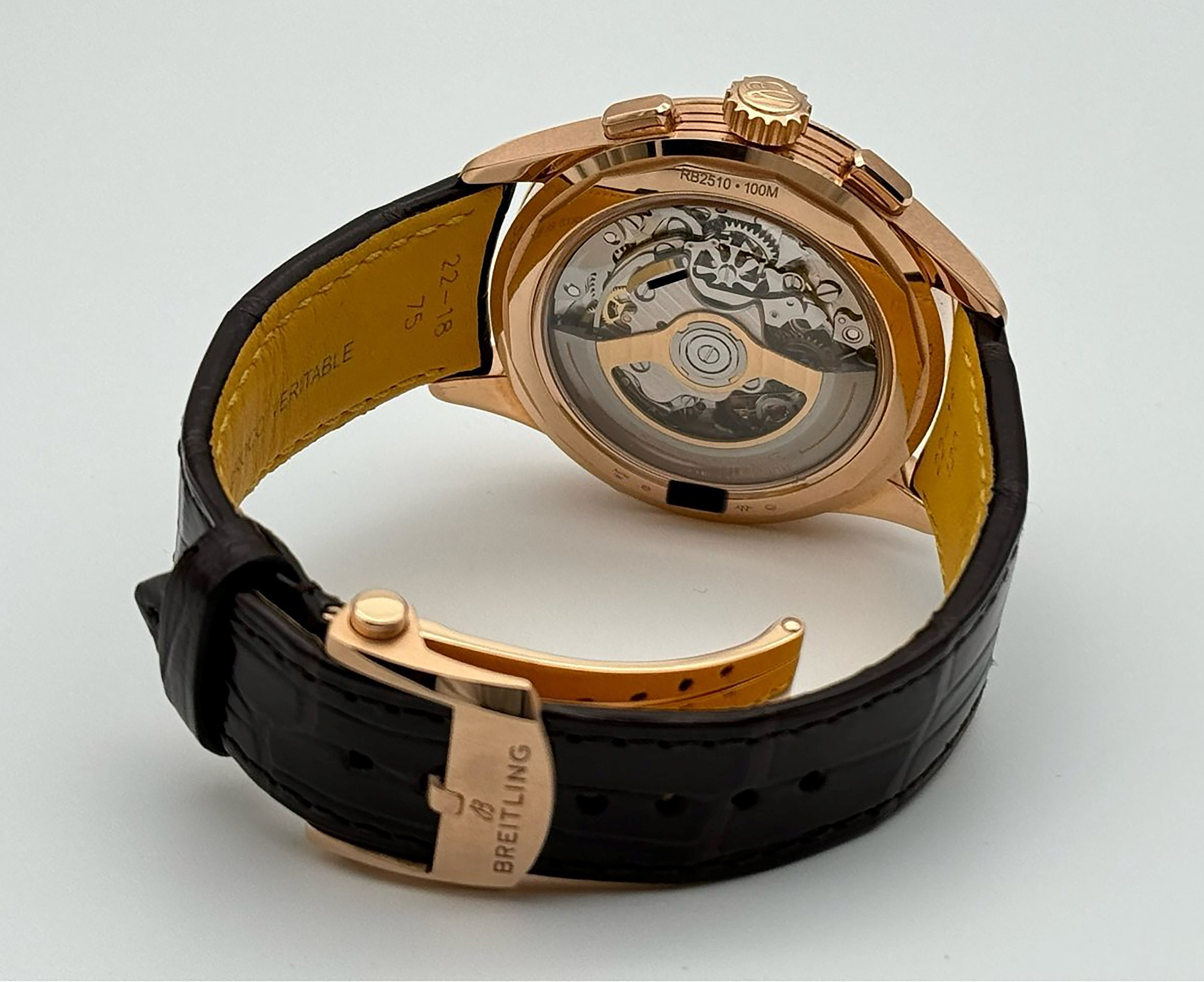 Breitling 072023 Breitling Pluton Premier B25 Datora 42 Rose Gold ...