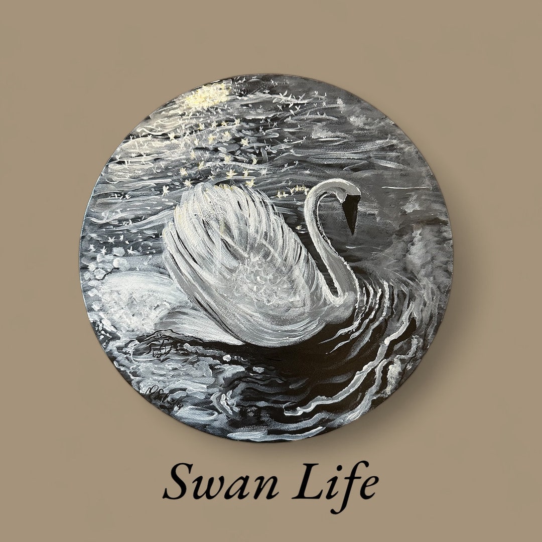 Sweet Swan Life Painting - Etsy