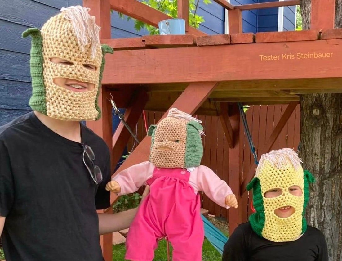 Sweet Corn Mask Balaclava Hat 4 Sizes, Easy Crochet Pattern - Etsy