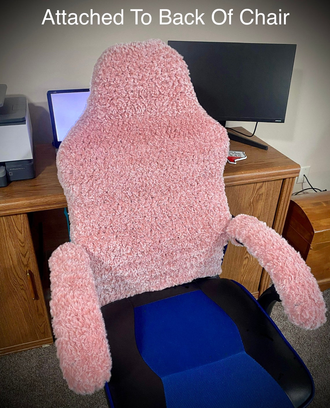 Fur Gamer Chair Cover PDF File Gaming Crochet Tutorial - Etsy