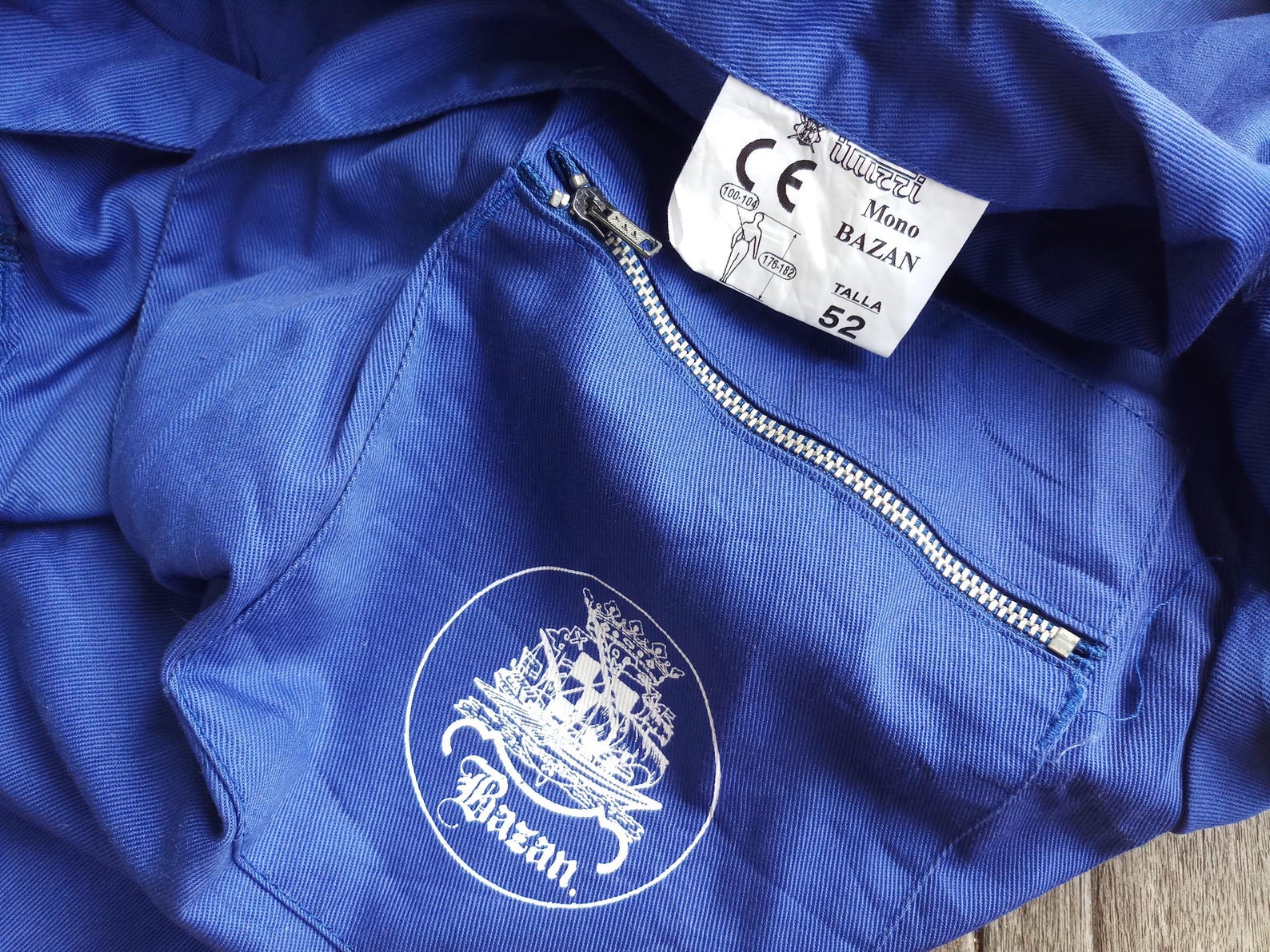 Vintage ITUZZI Worker Coveralls M: European Blue Cotton Jumpsuit - Etsy