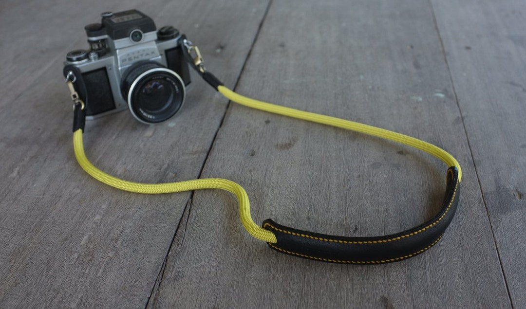 Tormake Yellow Camera Strap Handmade From Climbing Rope Decorate ...