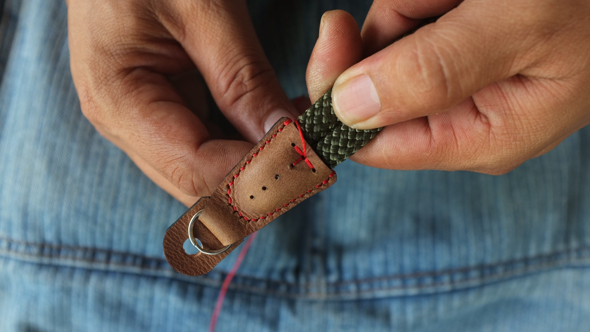 Tormake Hand Strap Wrist Strap From Rope and Genuine Leather | Etsy