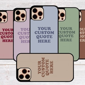 Personalised Quote Phone Case Custom Quote Cover Fit for - Etsy UK