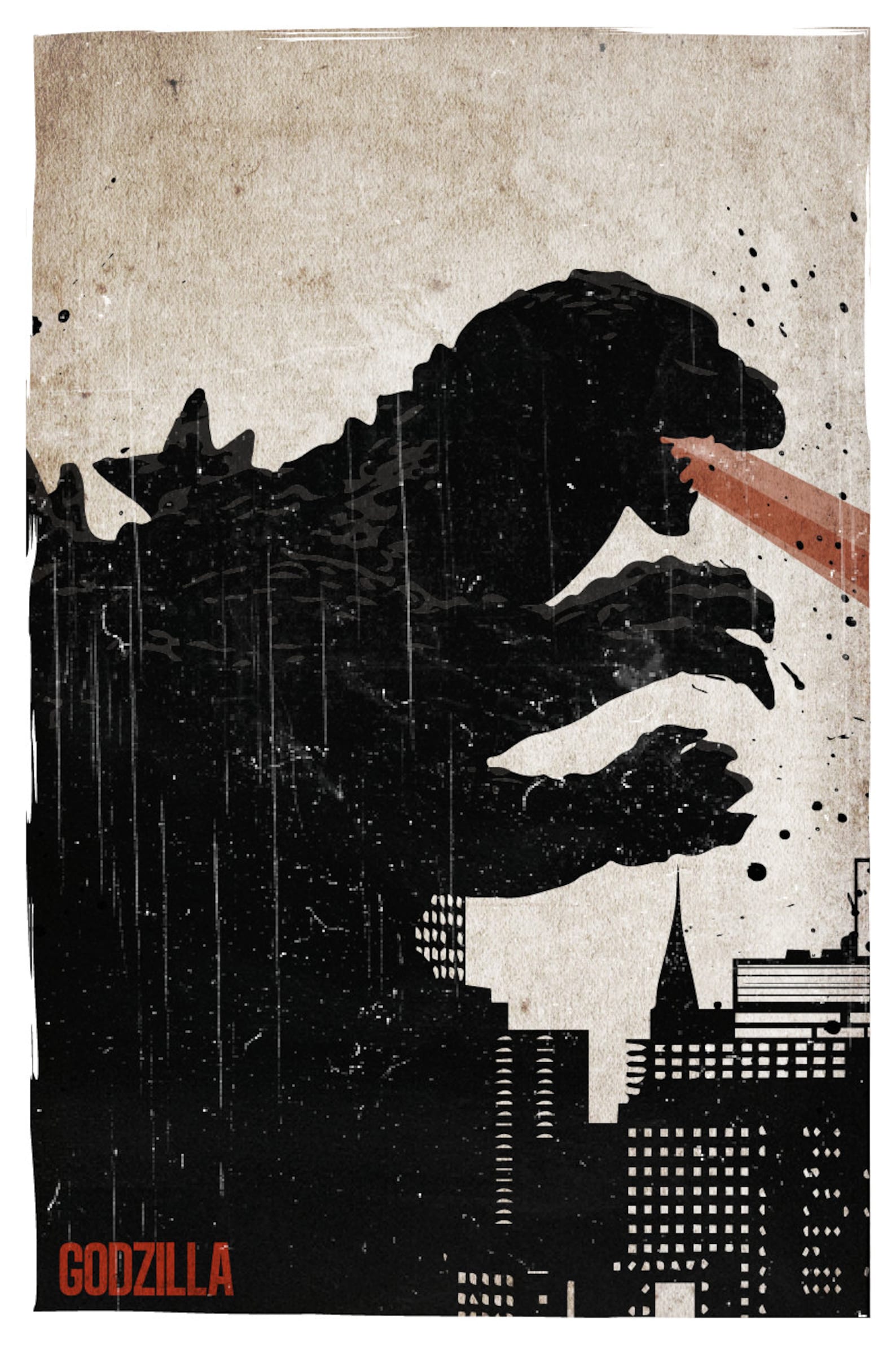 Godzilla Movie Poster Set 12x18 Vintage Look - Etsy