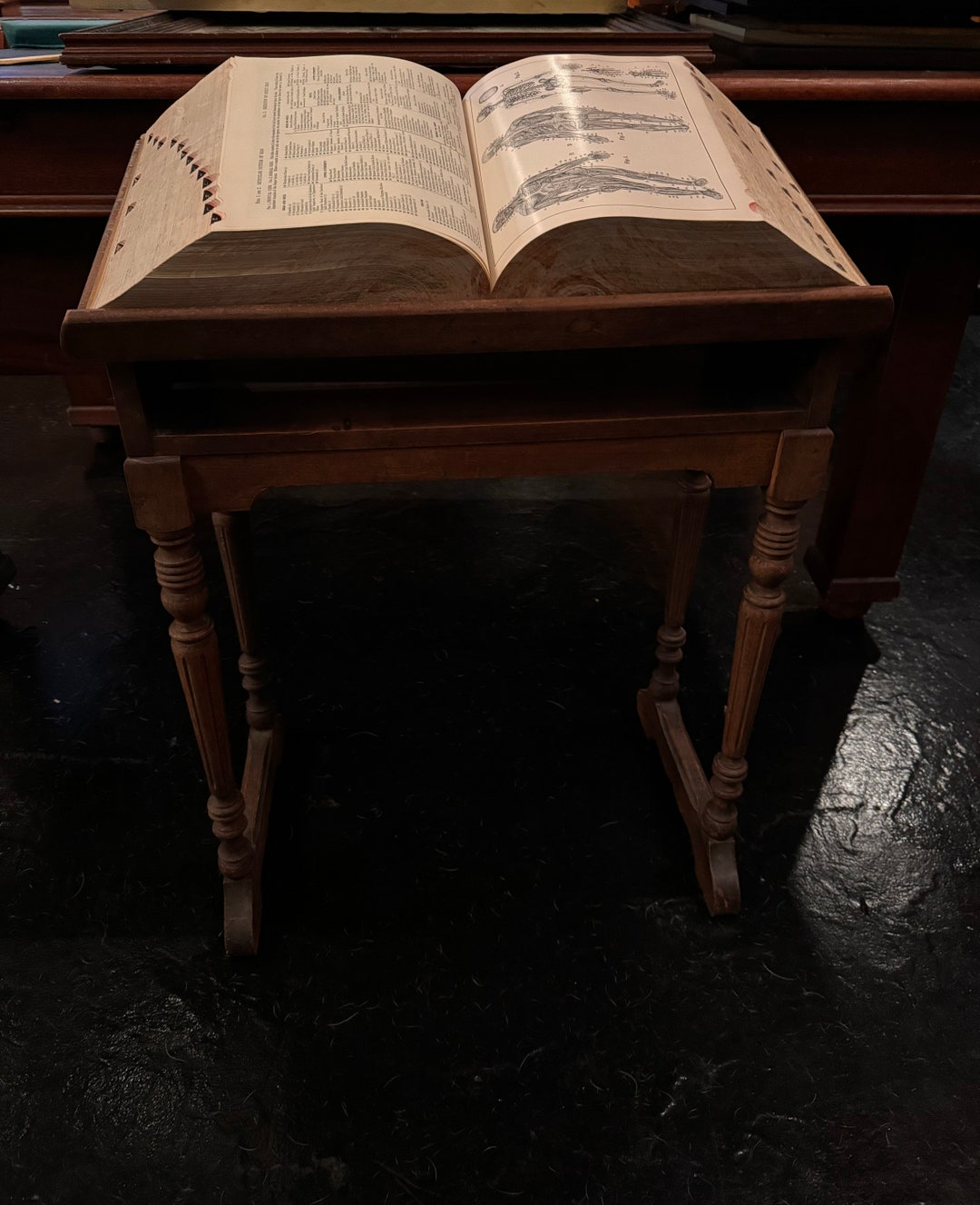 Circa 1900 Antique Walnut LIBRARY DICTIONARY STAND - Etsy