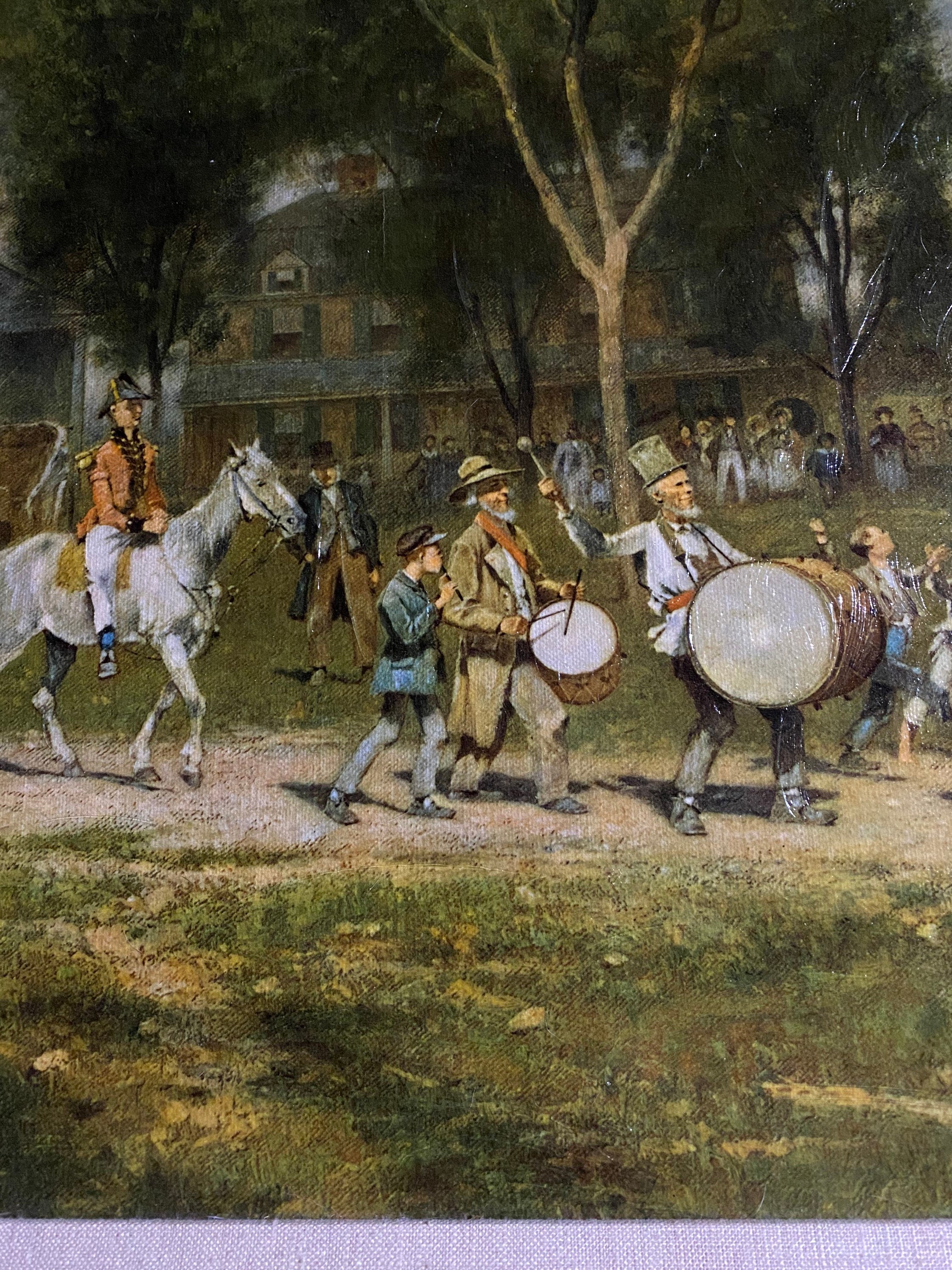 C.1980 A.C. HOWLAND Large Textured Canvas Painting Print | Etsy