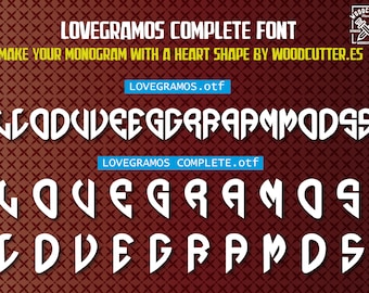 MONOGRAMOS COMPLETE FONT set for make your Monogram. | Etsy