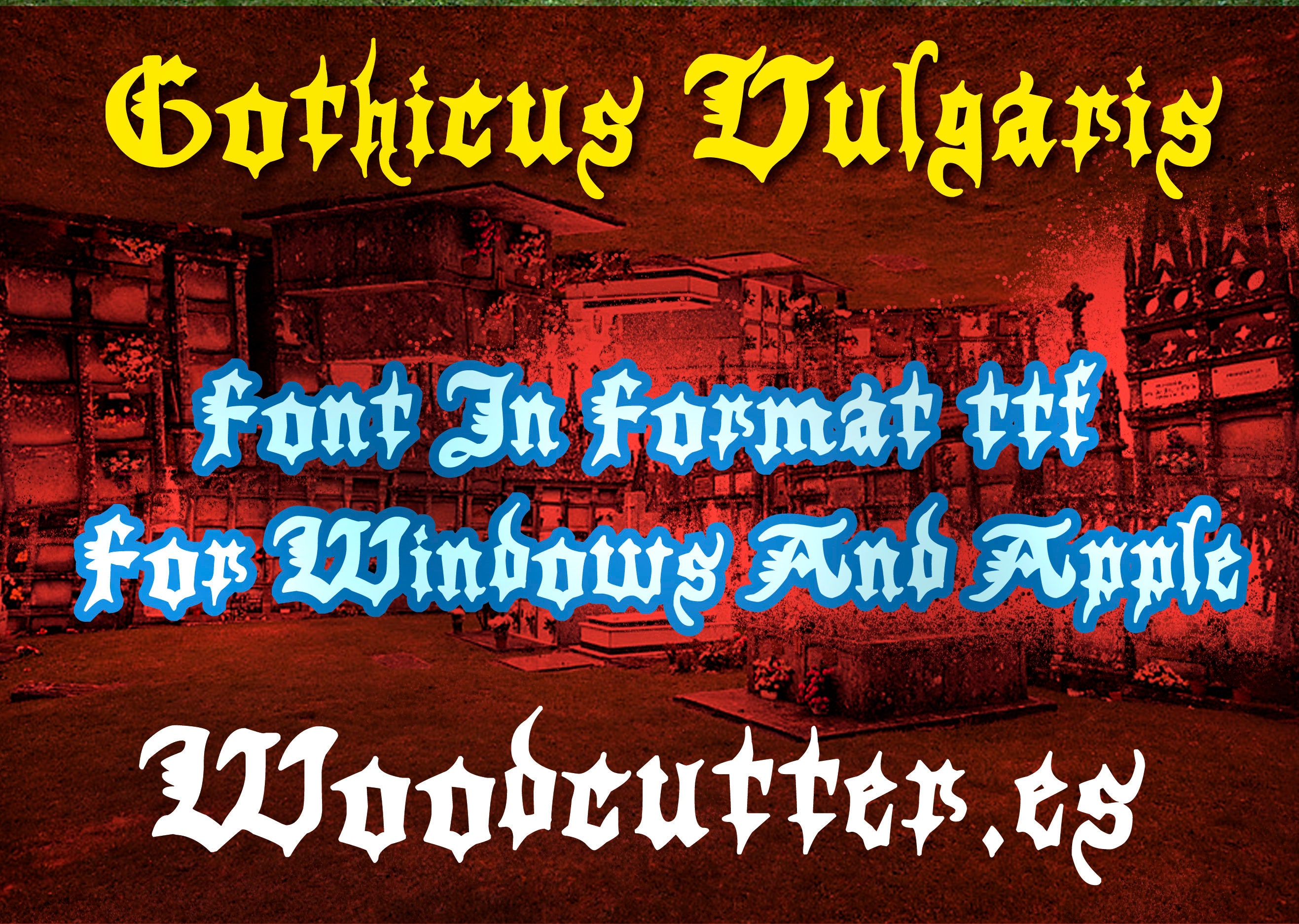 Gothicus Vulgaris Font - Etsy