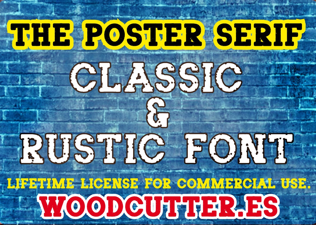 The Poster Serif Font. - Etsy
