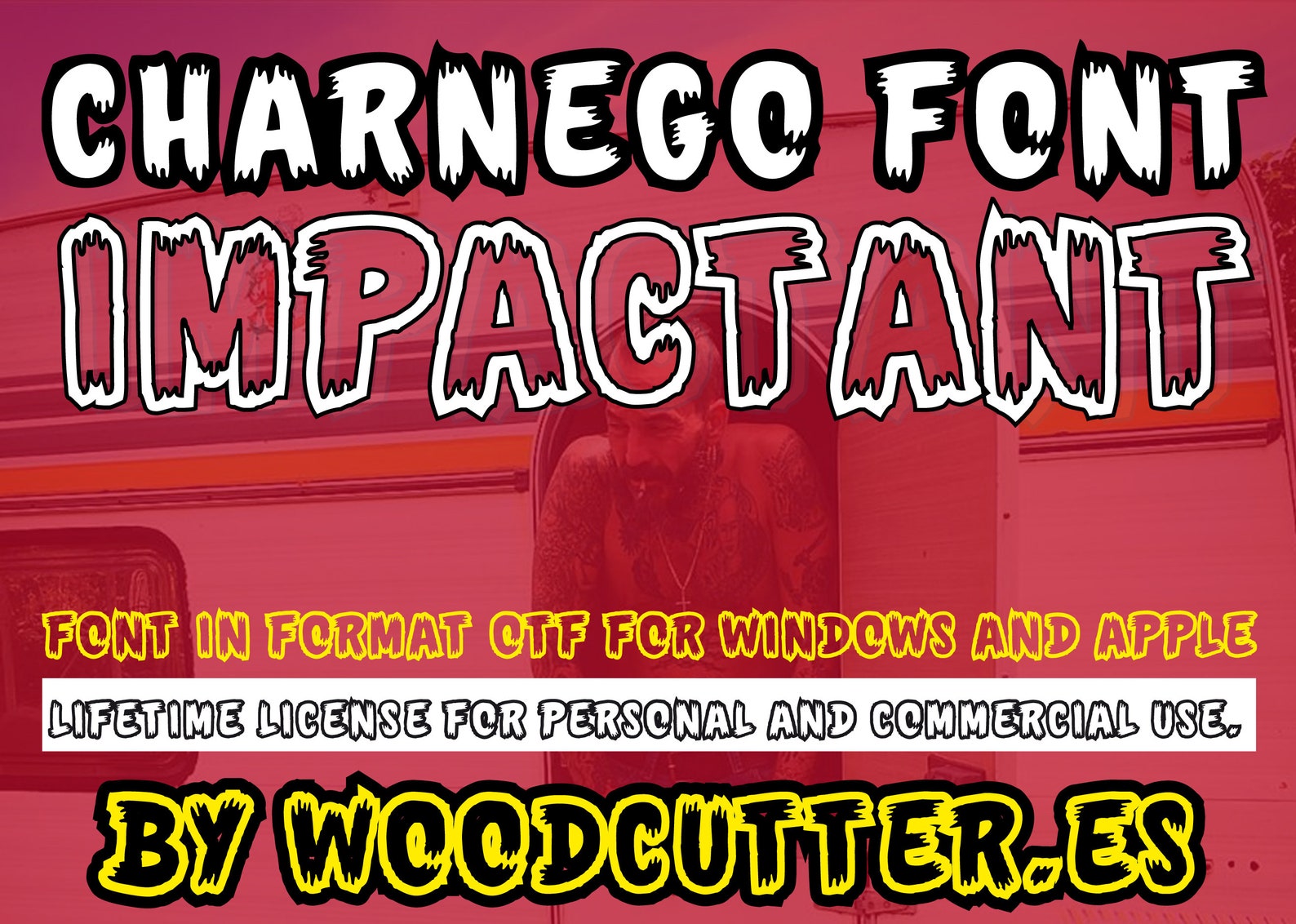 CHARNEGO FONT - Etsy