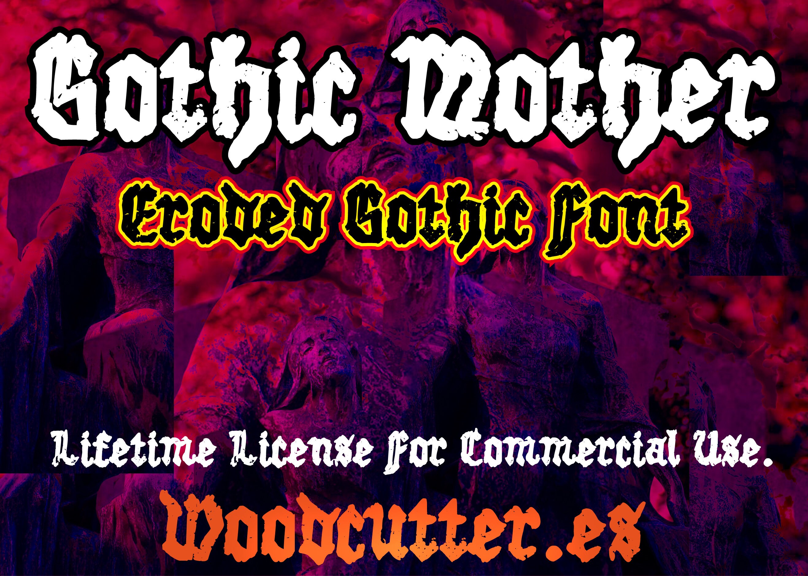 Gothic Mother Font - Etsy