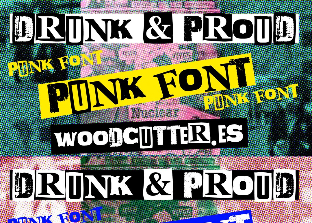 Drunk and Proud Font - Etsy