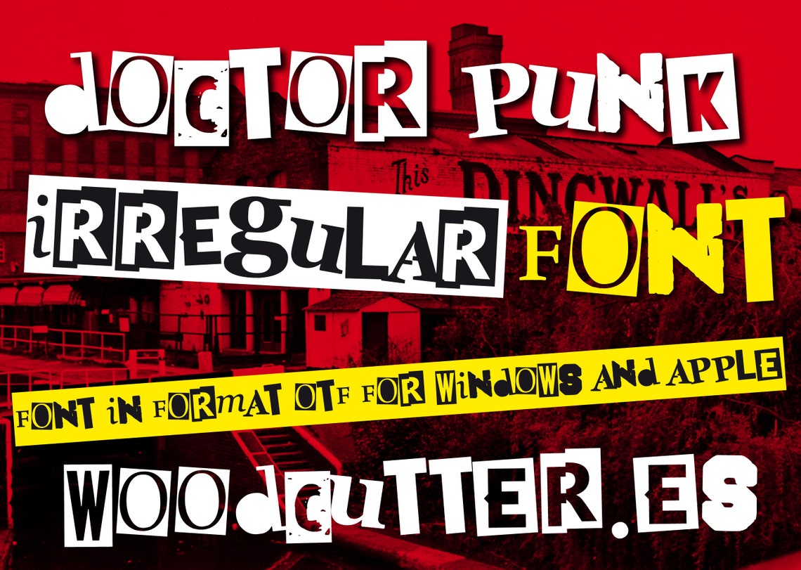 Doctor Punk Font - Etsy