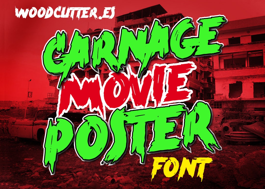 Carnage Movie Poster FONT - Etsy España
