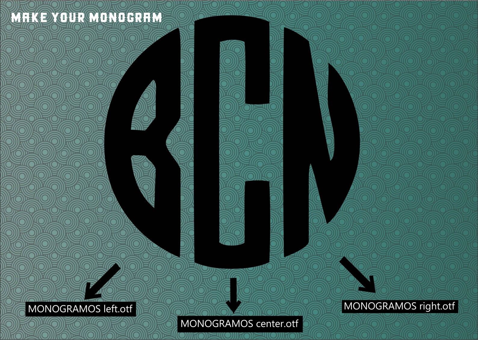 MONOGRAMOS COMPLETE FONT Set for Make Your Monogram. - Etsy MONOGRAMOS COMPLETE FONT Set for Make Your Monogram. - Etsy