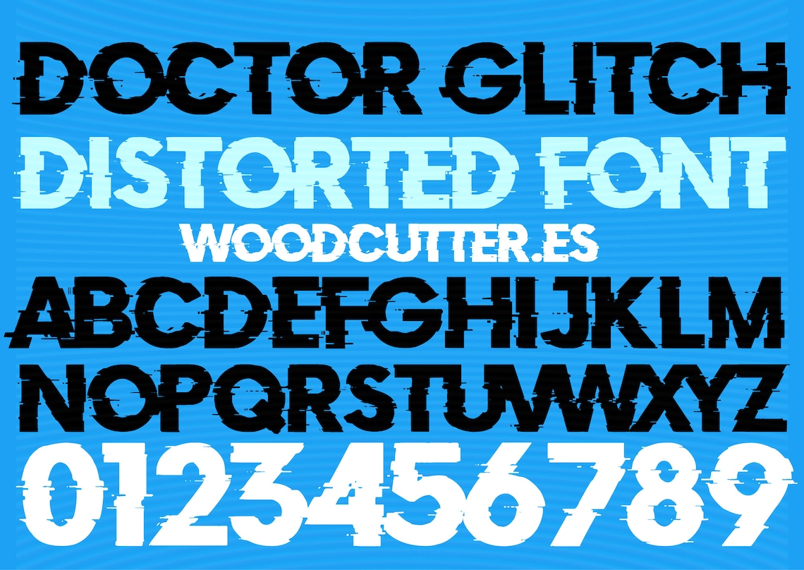 Doctor Glitch Font - Etsy España