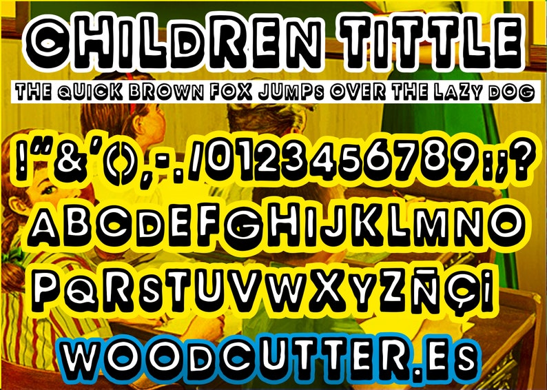 Children Title Font - Etsy