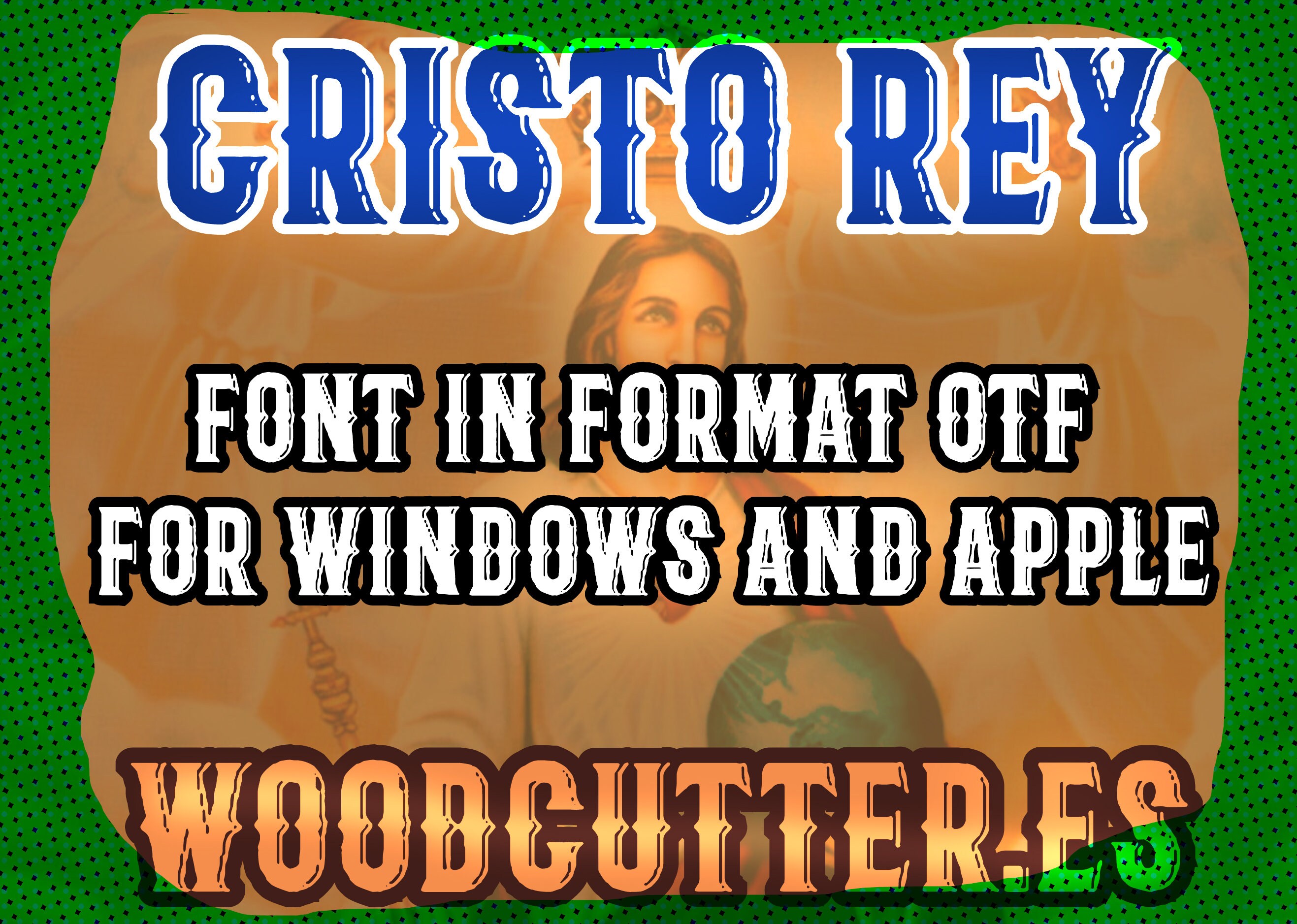 Christ the King Font - Etsy