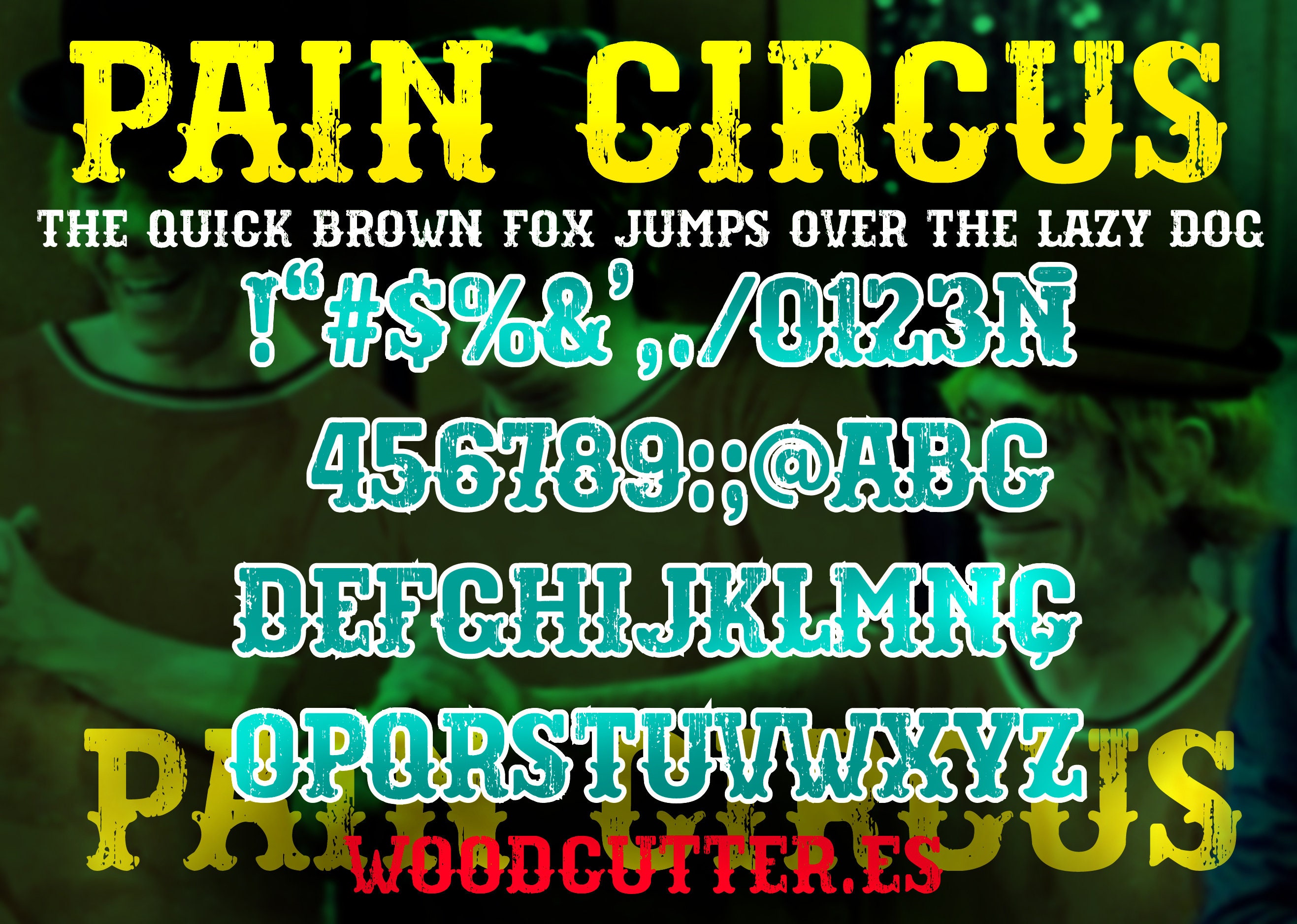 Pain Circus Font - Etsy