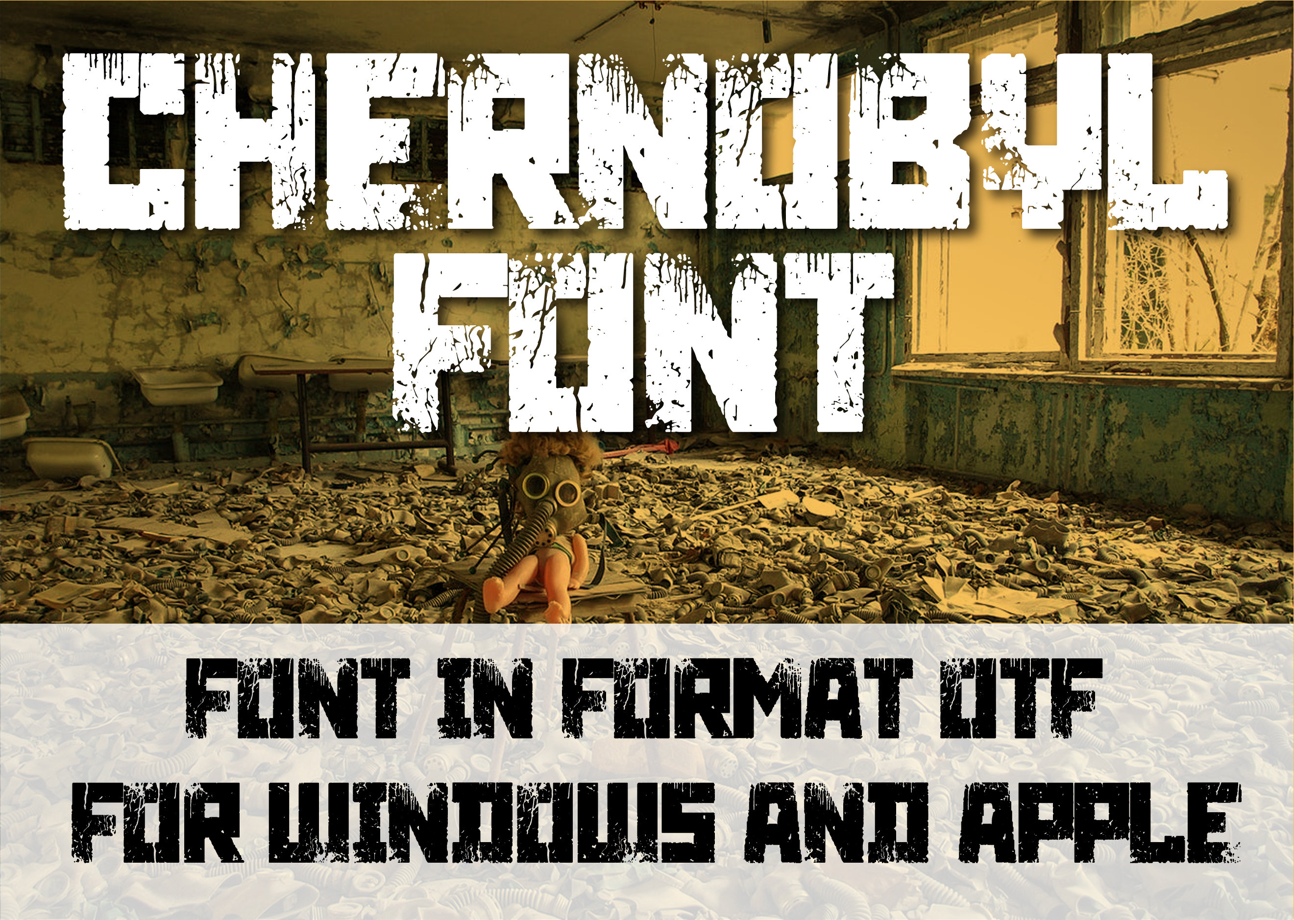 Digital Art & Collectibles Chernobyl FONT Drawing & Illustration etna ...
