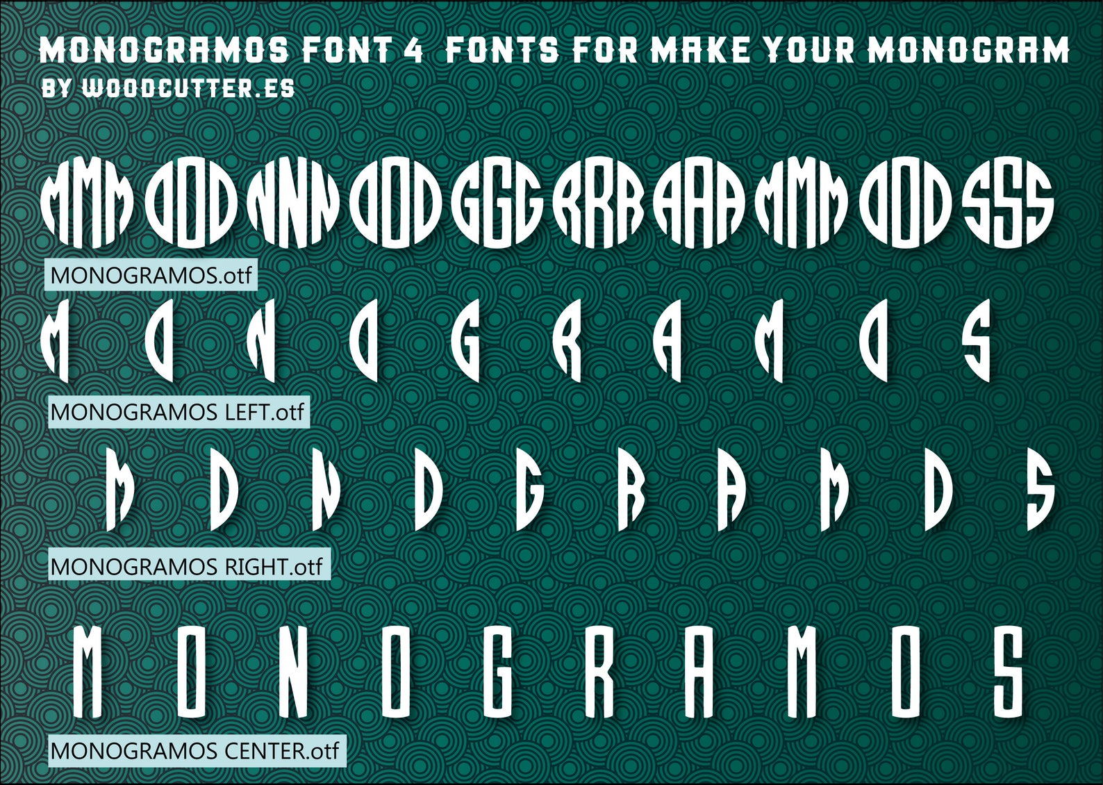 MONOGRAMOS COMPLETE FONT Set for Make Your Monogram. - Etsy