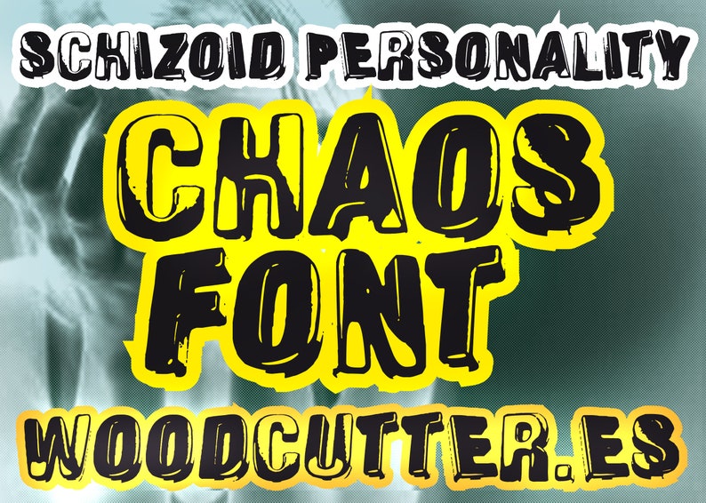Schizoid Personality Font - Etsy