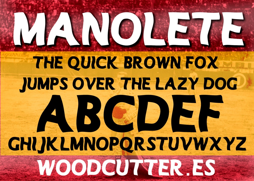 Manolete Font - Etsy España