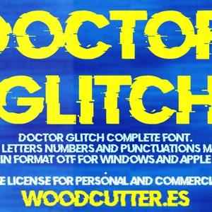 Doctor Glitch Font - Etsy España