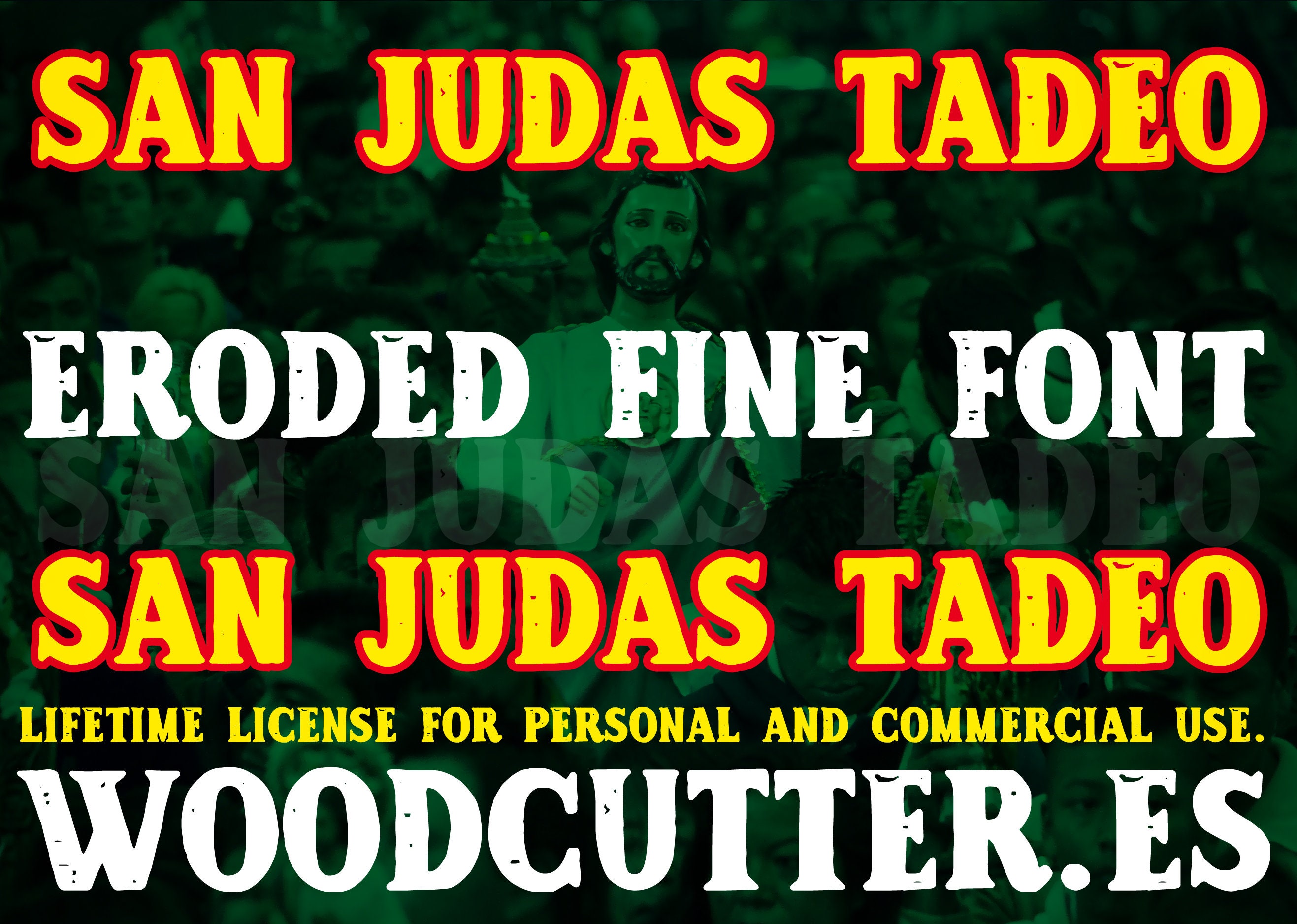 San Judas Tadeo Font - Etsy