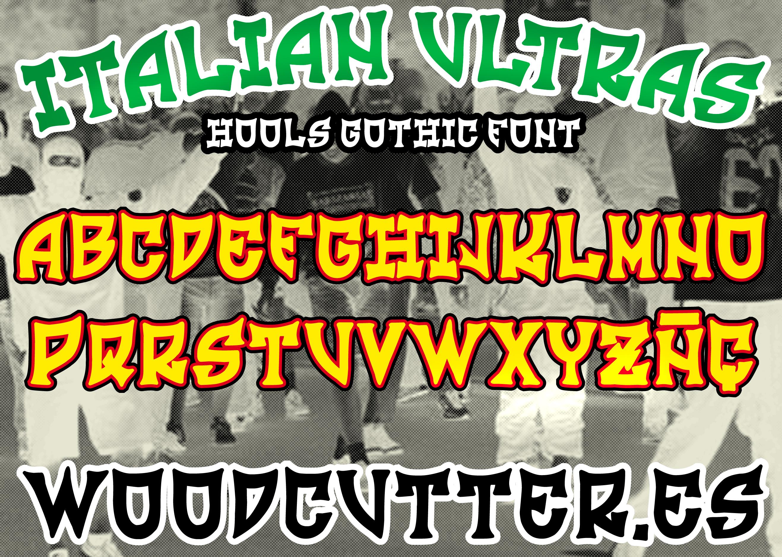 Italian Ultras Font - Etsy