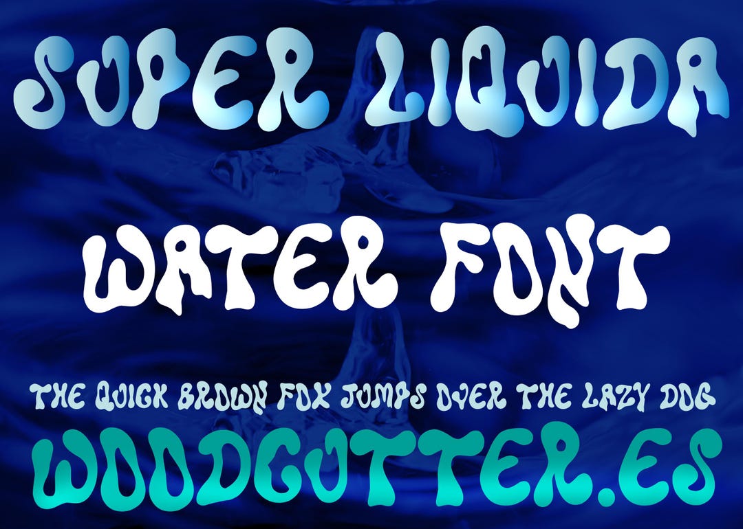 Super Liquida Font - Etsy