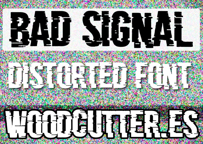BAD SIGNAL Font - Etsy España