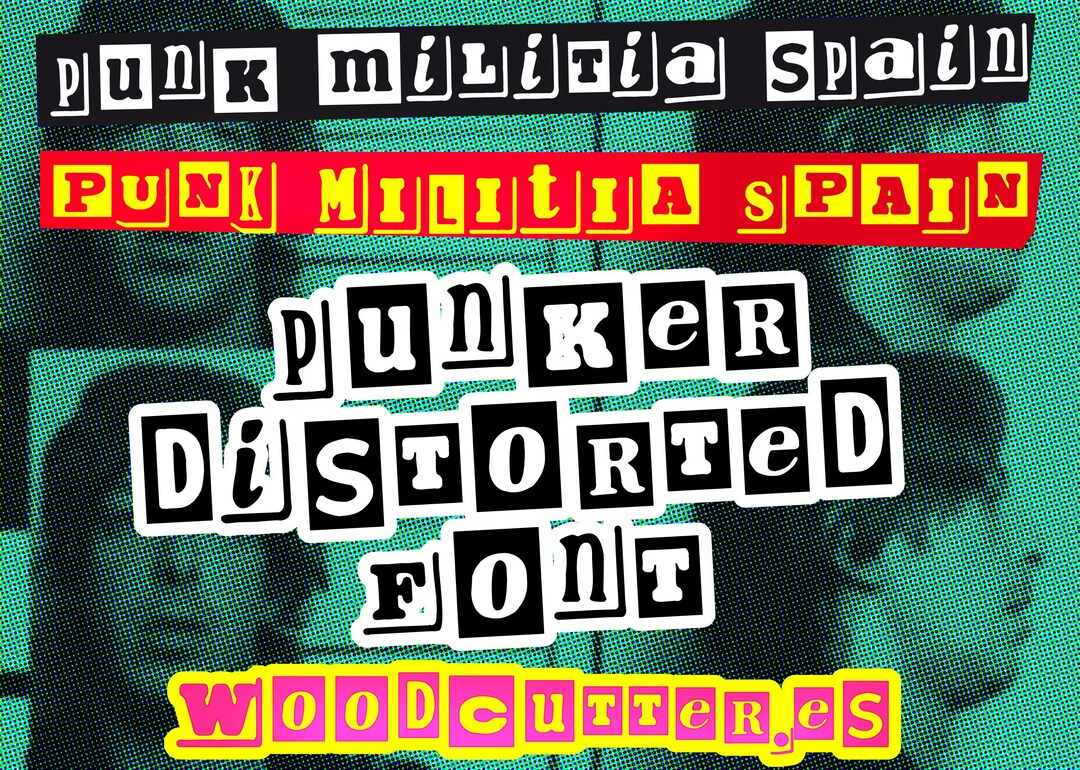 Punk Militia Spain Font - Etsy