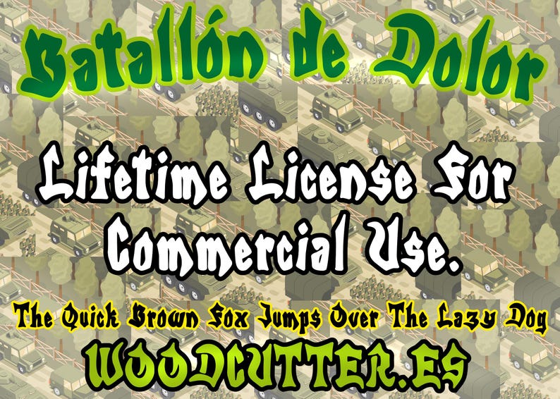 Dolor Font Battalion - Etsy