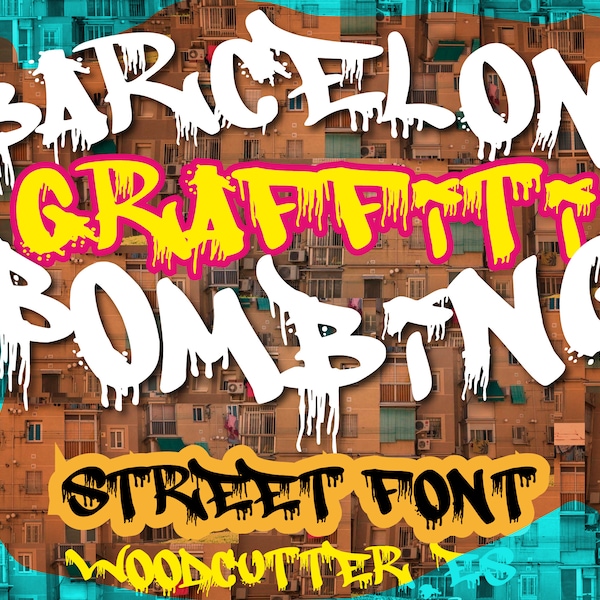 Graffiti Bombing Font - Etsy