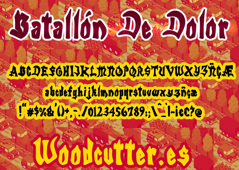 Dolor Font Battalion - Etsy