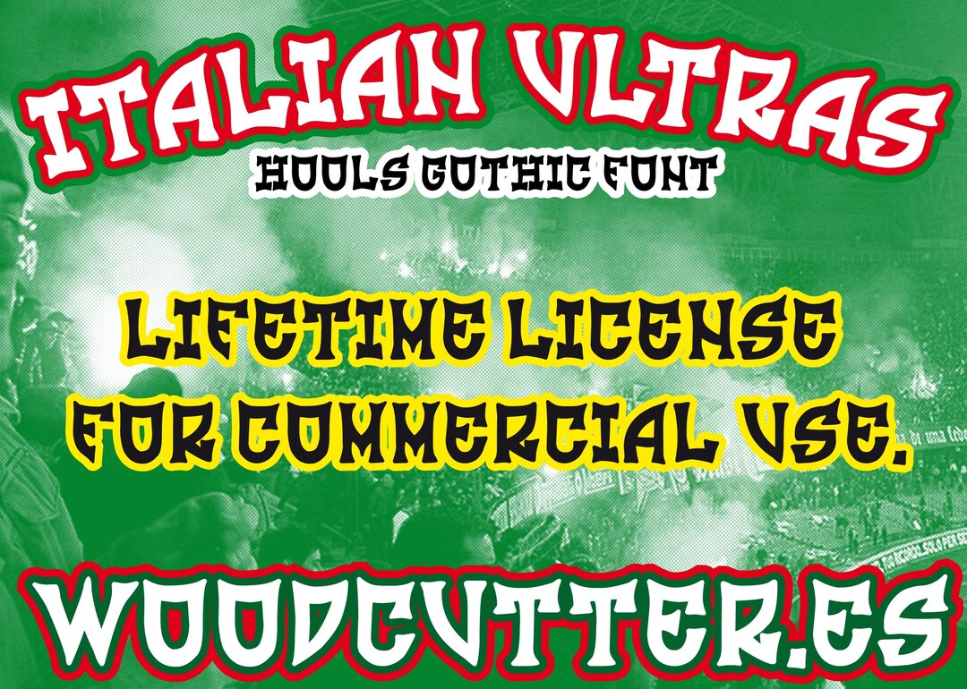 Italian Ultras Font - Etsy